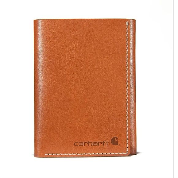 Carhartt | Bags | Carharttbuff Tanned Leather Rough Cut Trifold Wallet ...